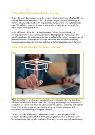 Origin of eLearning: 5 Unknown Facts | Business Wolf Magazine | PDF