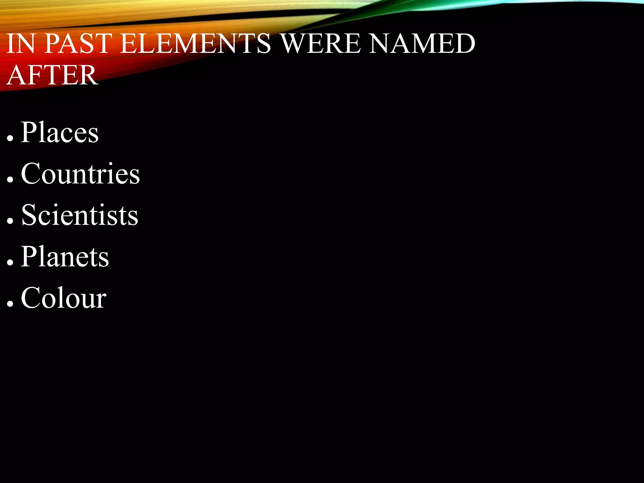 Origin of elements | PPTX