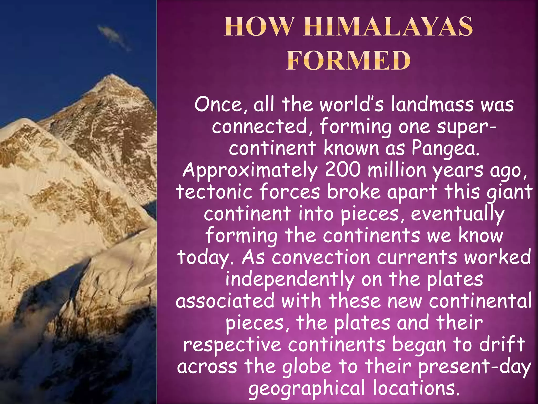Origin of himalayas | PPTX