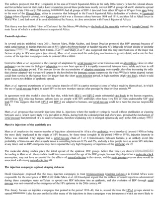 Origin of hiv | DOCX | Infectious Diseases | Diseases and Conditions