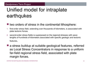 Origin of intraplate earthquakes | PPT