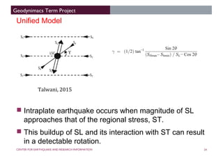 Origin of intraplate earthquakes | PPT