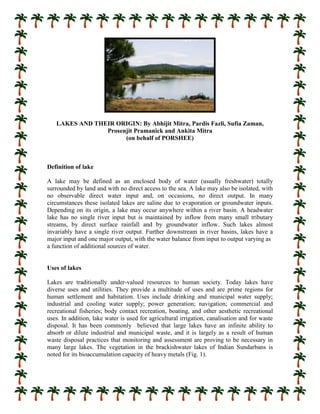 Origin of Lakes, definitions & types.pdf