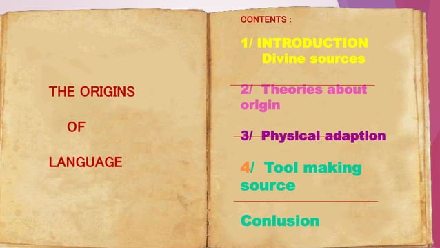 Origin of language | PPTX | Science