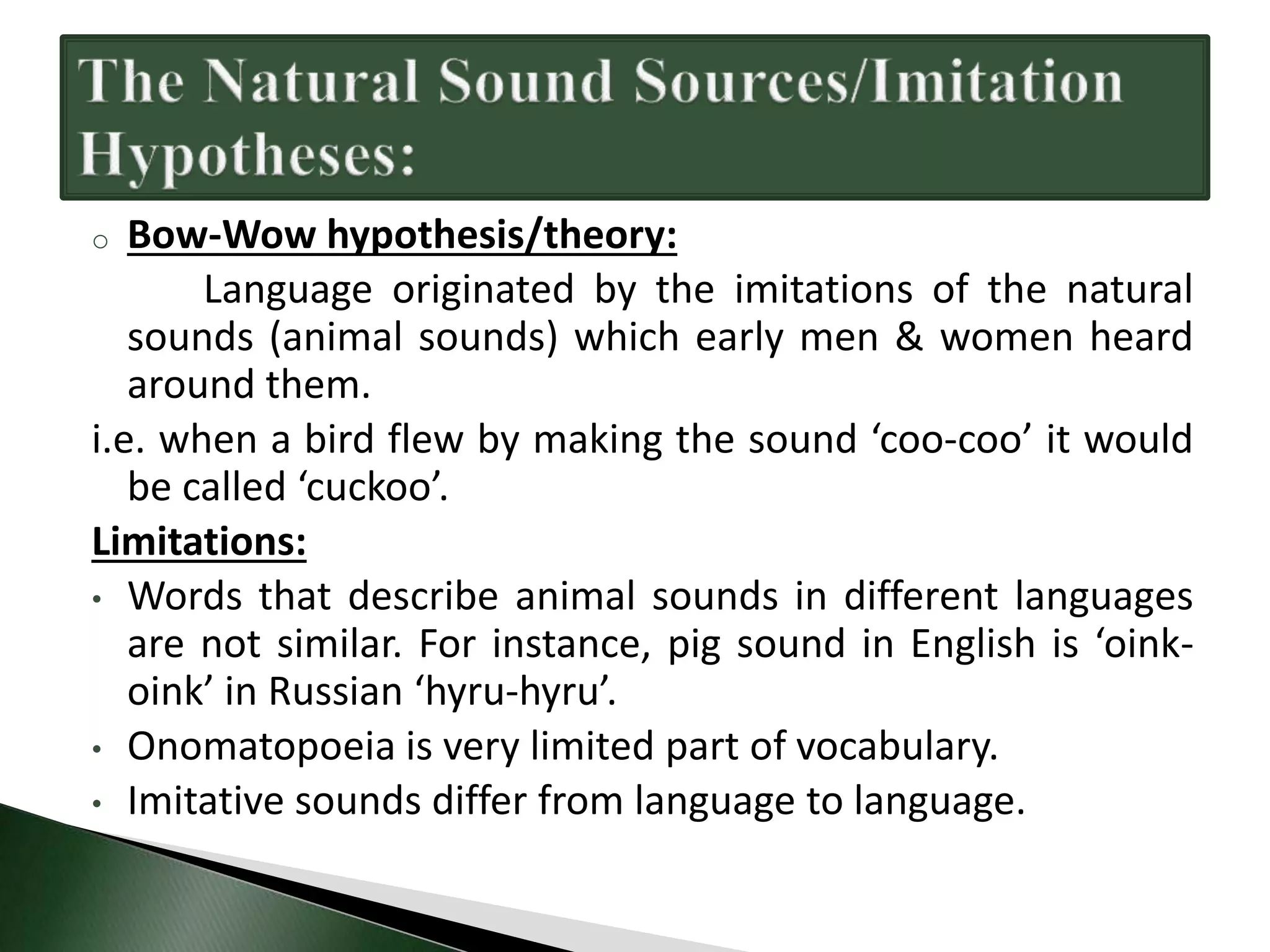 Origin of language | PPTX