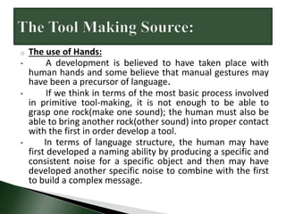 Origin of language | PPTX