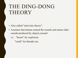 Origin of language | PPTX