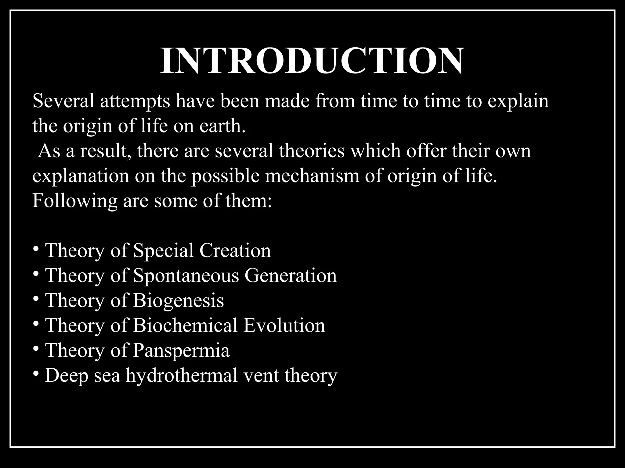 Origin of life | PPT