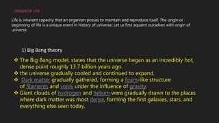 Origin of life (Evolutionary biology) | PPTX