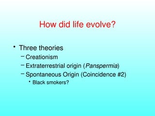 Earth and life Science origin of life.ppt