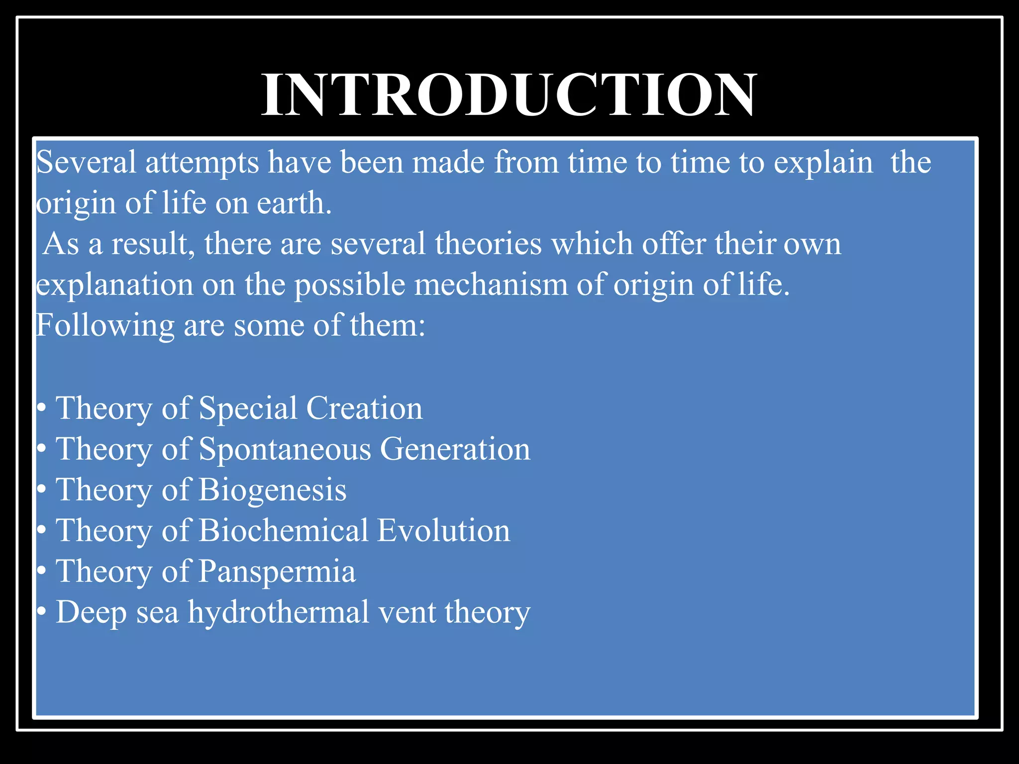 Origin of life | PPTX
