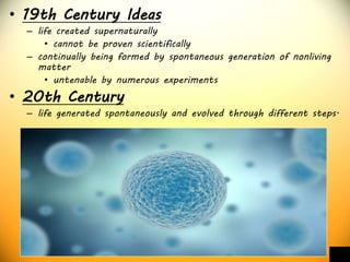 Origin of life | PPTX