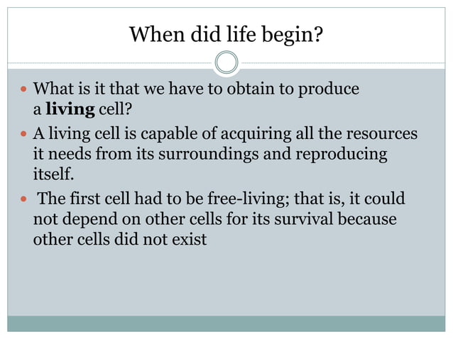 Origin of Life | PPTX | Biological Sciences | Science