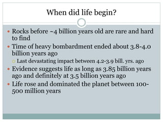 Origin of Life | PPTX