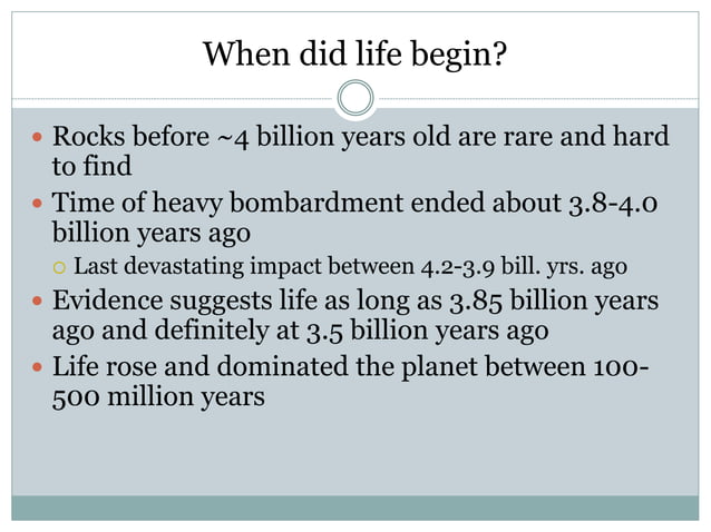 Origin of Life | PPTX | Biological Sciences | Science