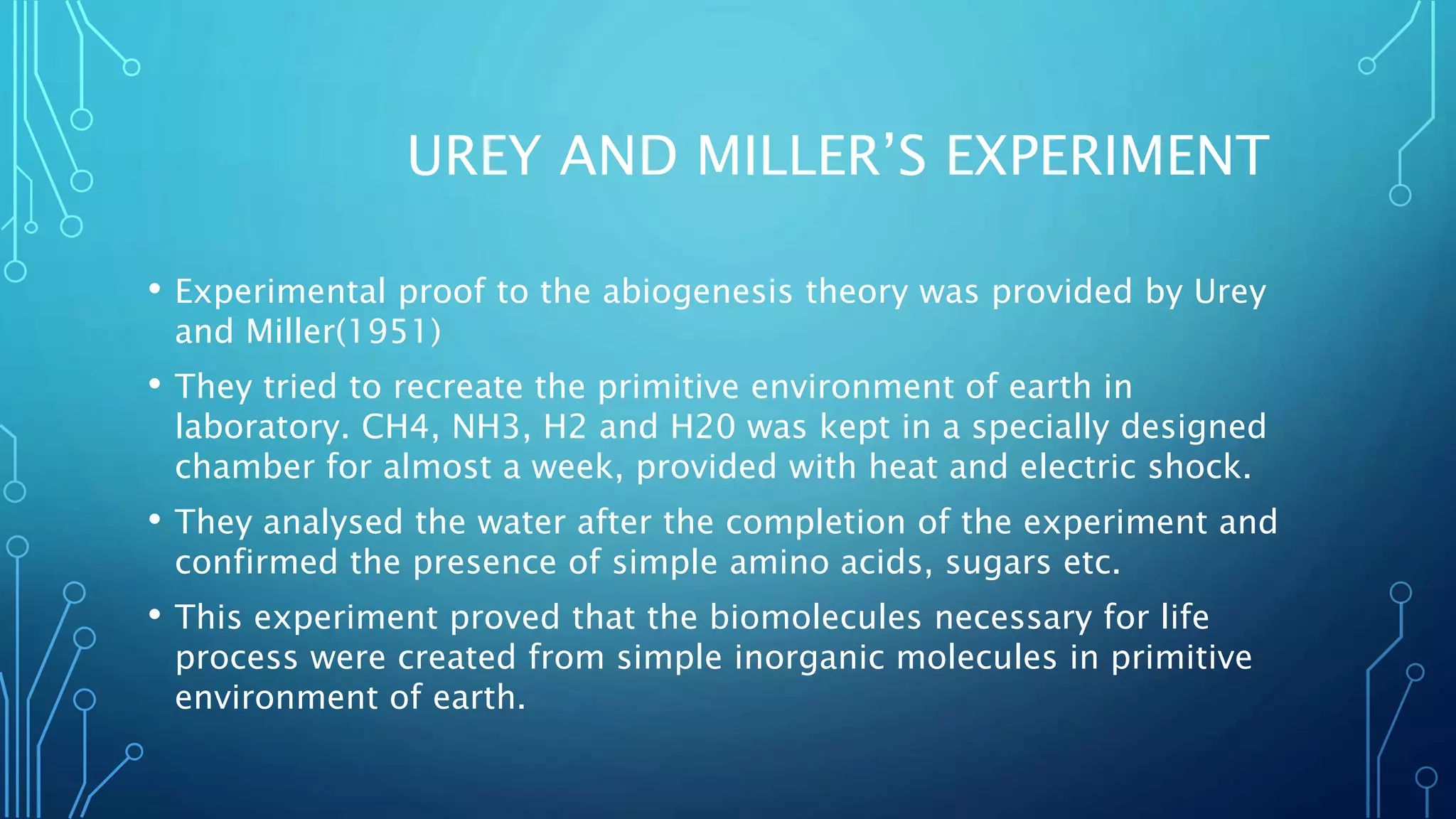 Origin of life on earth | PPTX