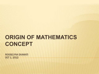 Origin of math | PPT