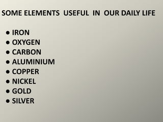 Origin of names of elements | PPTX