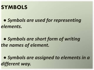 Origin of names of elements | PPTX
