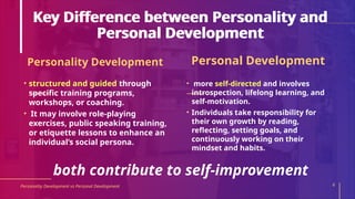 ORIGINS OF PERSONAL DEVELOPMENT INCLUDING THE DIFFERENCE BETWEEN ...