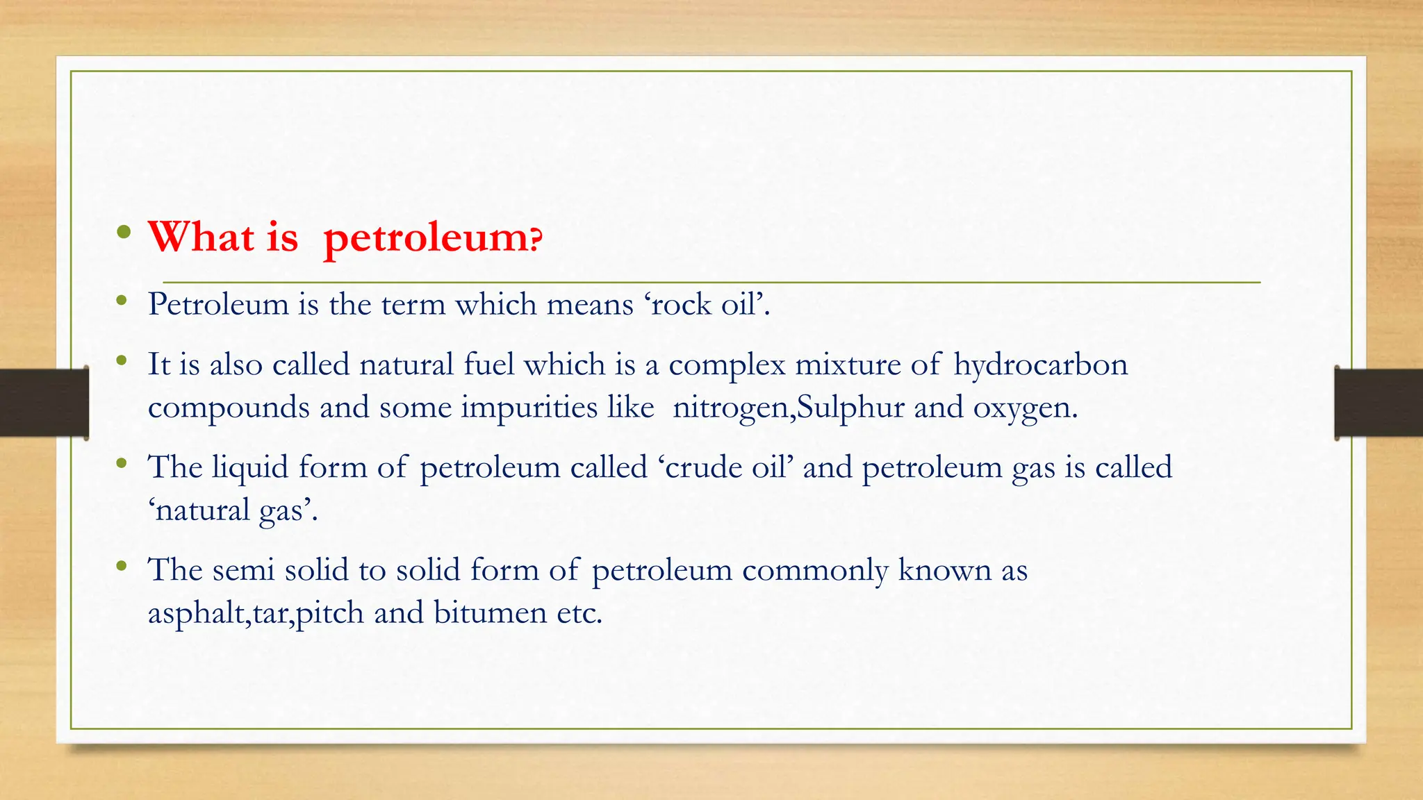 ORIGIN OF PETROLEUM and hydrocarbon traps.pptx | Free Download