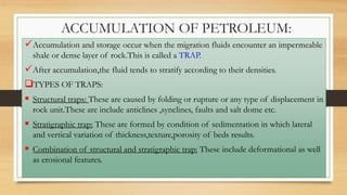 ORIGIN OF PETROLEUM and hydrocarbon traps.pptx