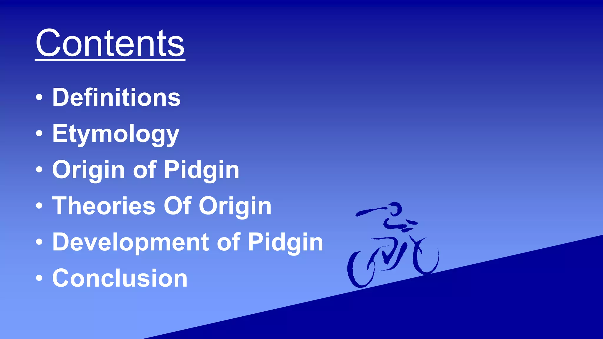 Origin of pidgin and creole | PPTX