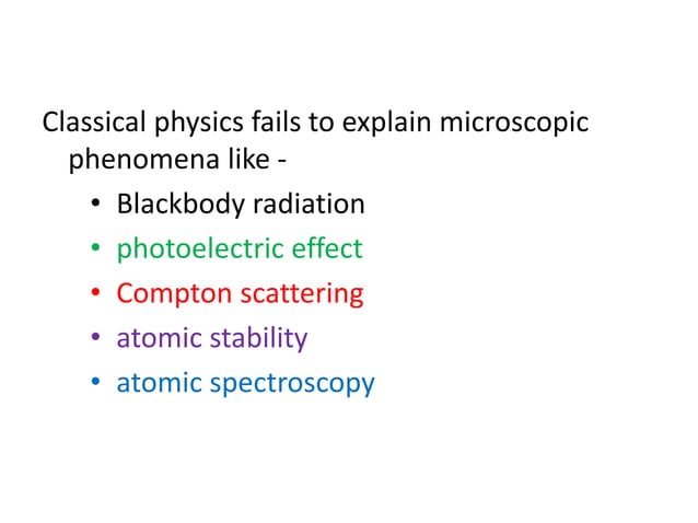 Origin of quantum mechanics | PDF