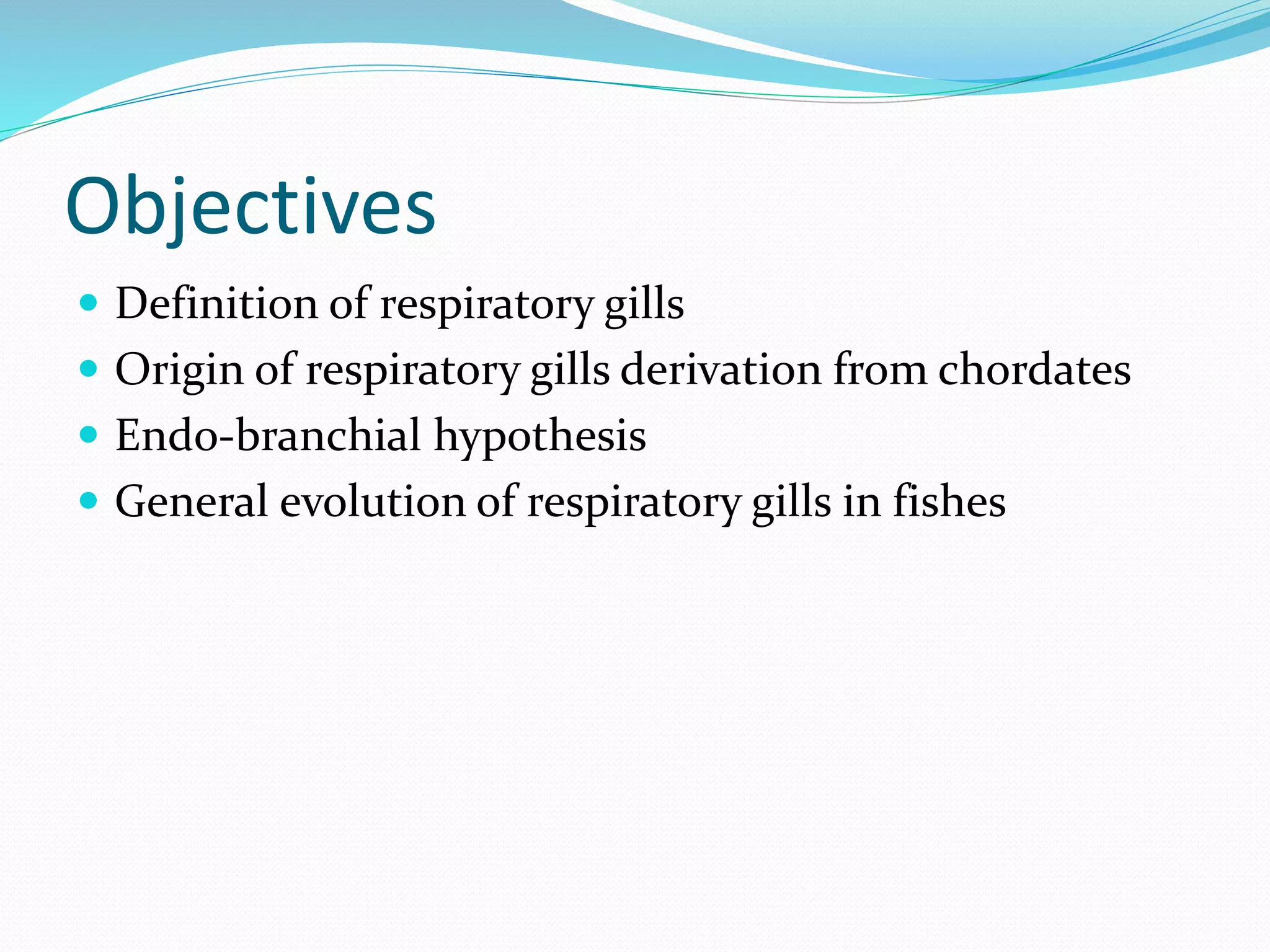 Origin of respiratory gills | PPTX