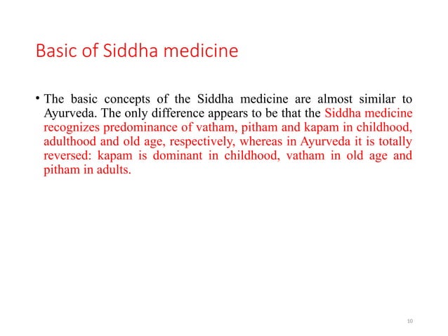 Origin of siddha medicine basic of siddha | PPT