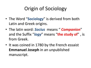 Origin of sociology.ppt