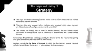 ORIGIN OF STATEGY AND THREE LEVELS OF STRATEGY..pptx
