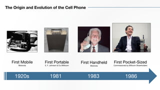 Origin of the Cellphone | PDF | Smartphones | Consumer Electronics