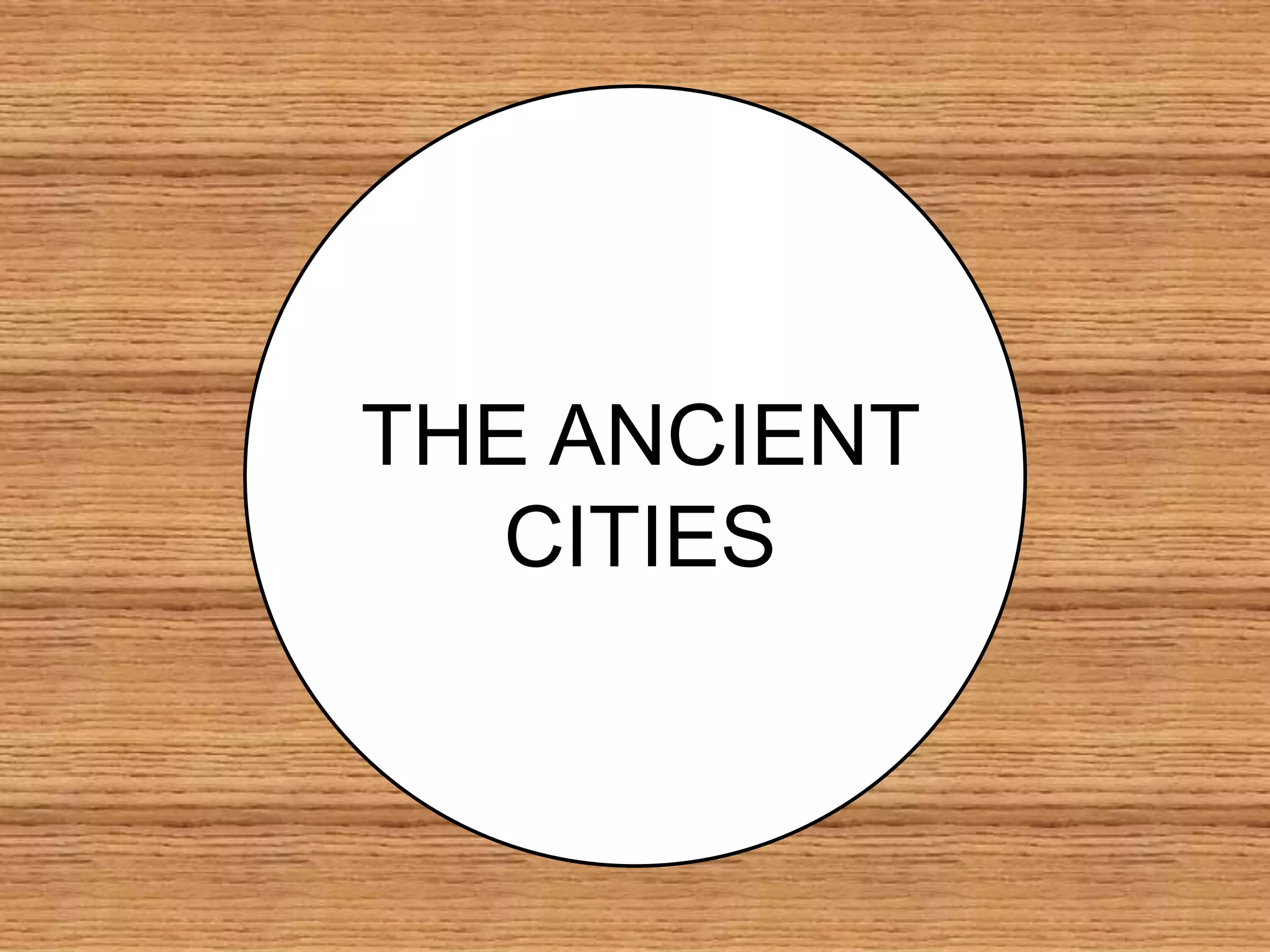 Cities: Origin, Concepts of Growth, and Spatial Theories | PPTX