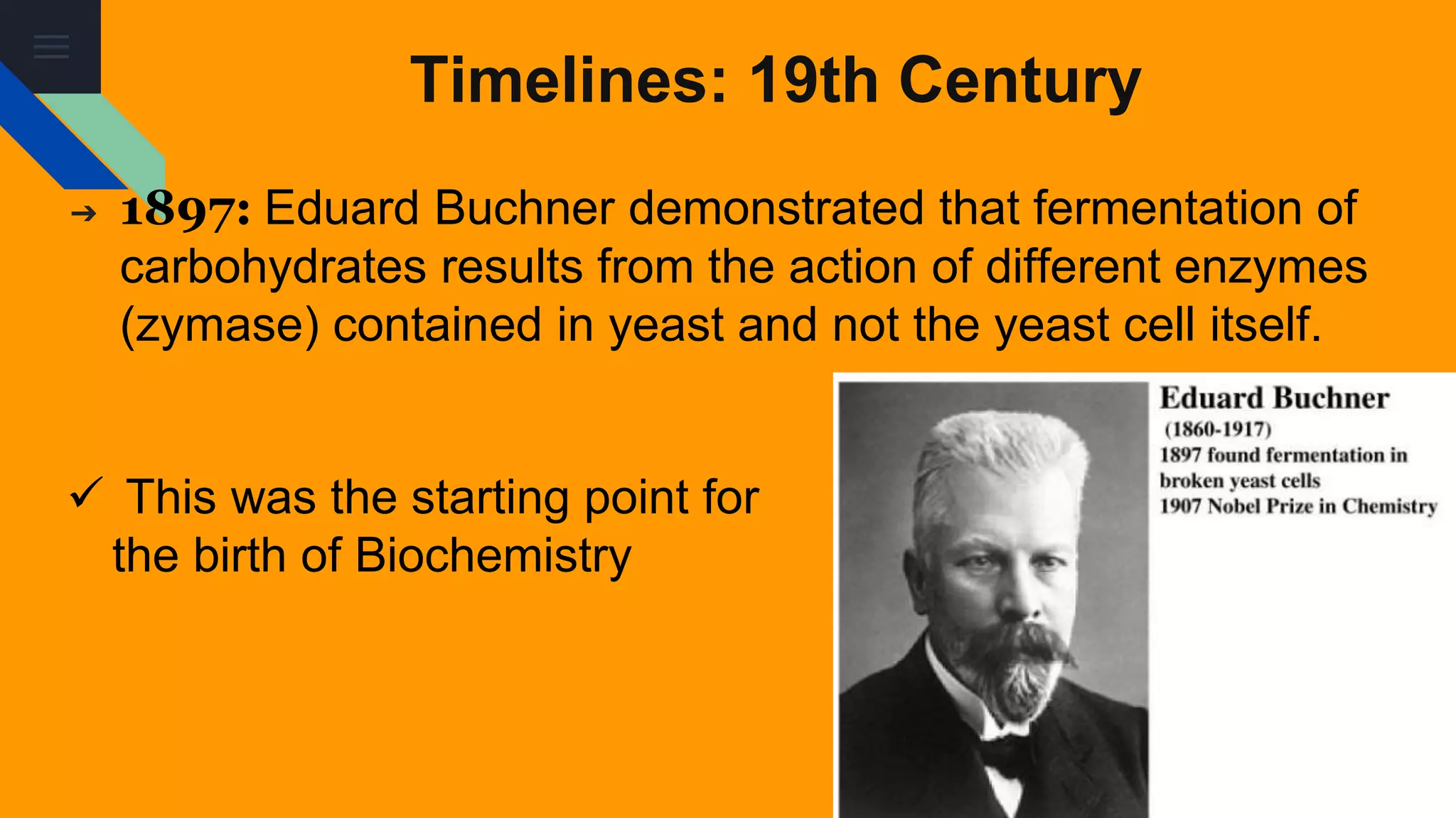 Origin of the discipline biochemistry | PPSX