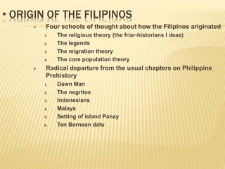 Origin of the filipinos | PPTX