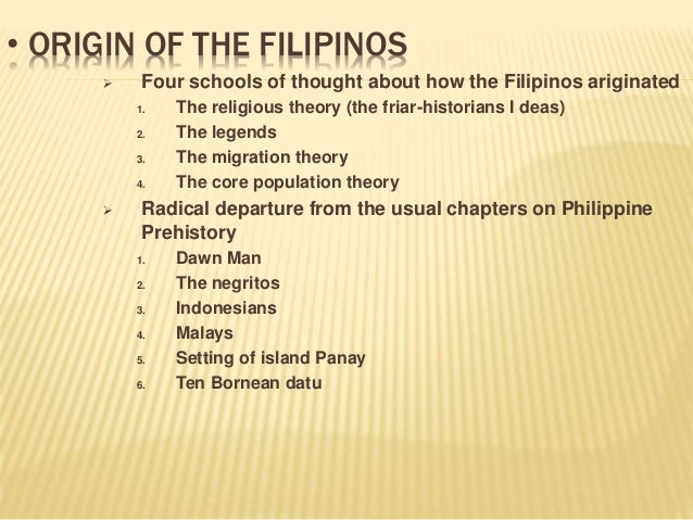 Origin of the filipinos