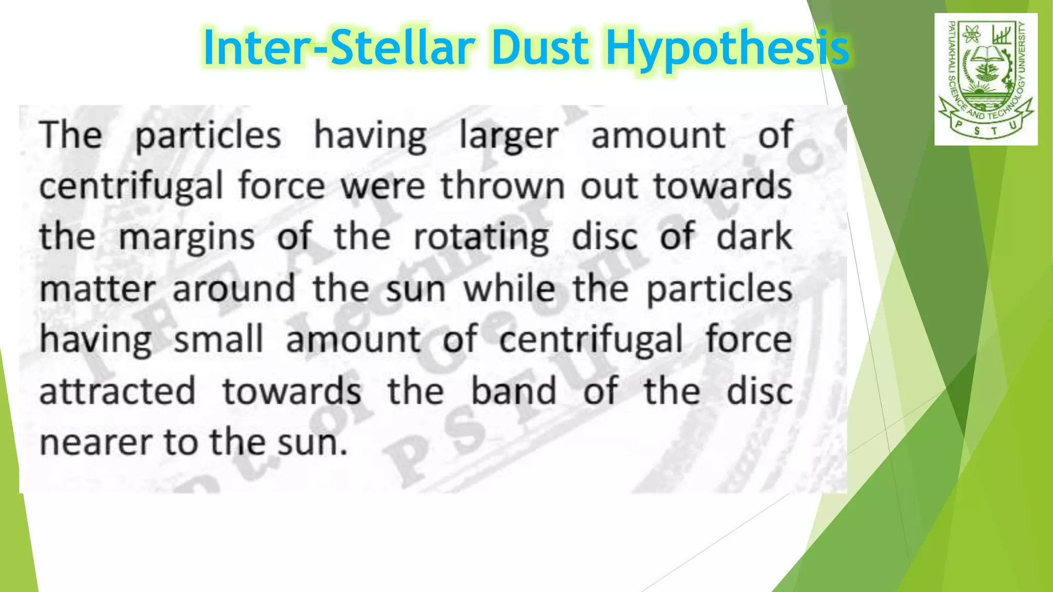 Origin of the solar system hypotheses | PPTX