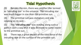 Origin of the solar system hypotheses | PPTX