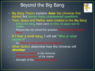 Origin of the universe | PPTX