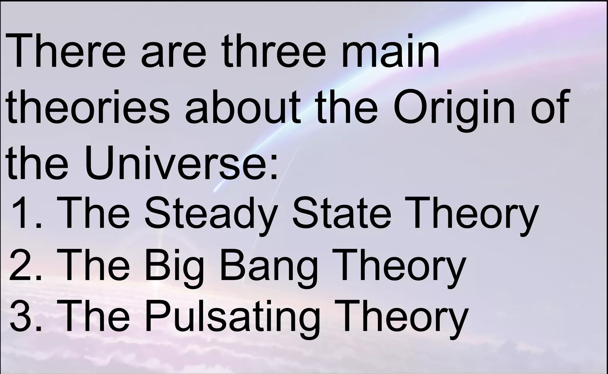 Origin of the universe.pptx [autosaved] | PPTX | Physics | Science