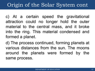 Origin of the Universe.ppt | Space and Astronomy | Science