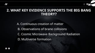 Origin Of the Universe Test Earth and Life Science | PPTX