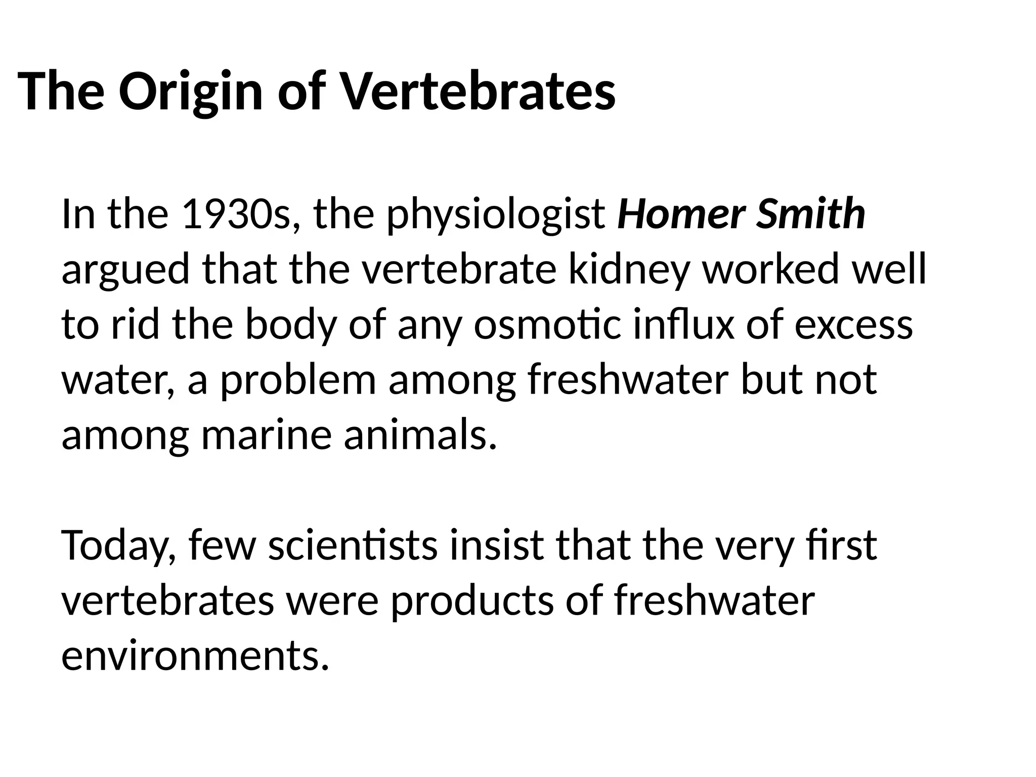 Origin of Vertebrates PowerPoint Presentation | PPTX