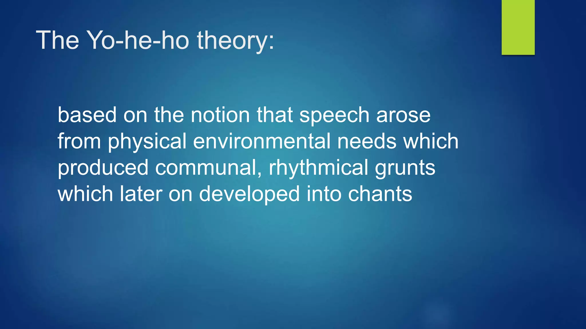 The origins of language | PPTX