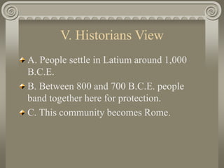 Origins of Rome | PPT