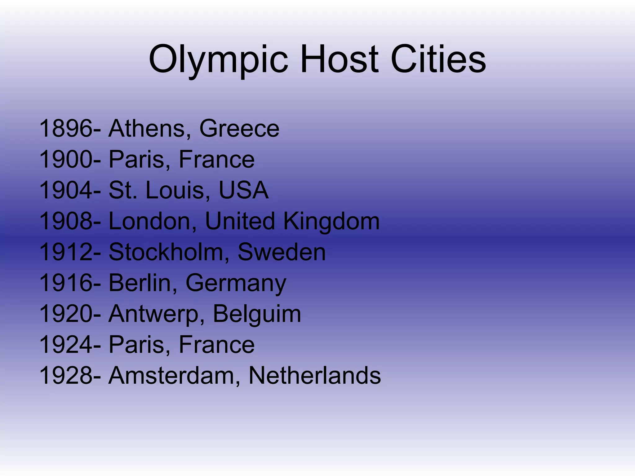 Origins Of The Olympics | PPT