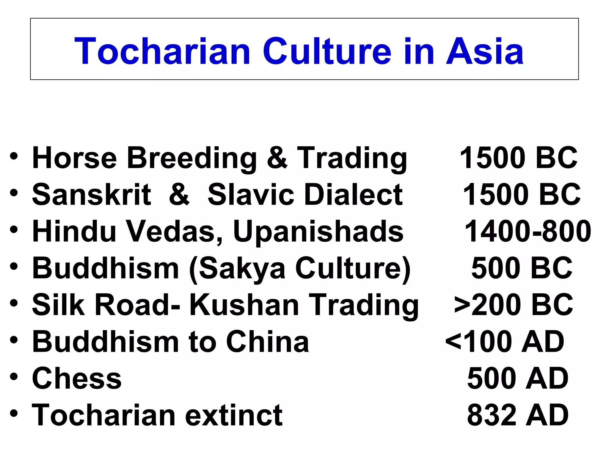 Origins of Tocharians, Balts, Aryans by Professor Greg MacDonald | PPT