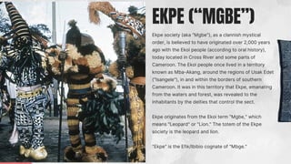 The Mystical Origins of Ekpe (Leopard) Society | PDF