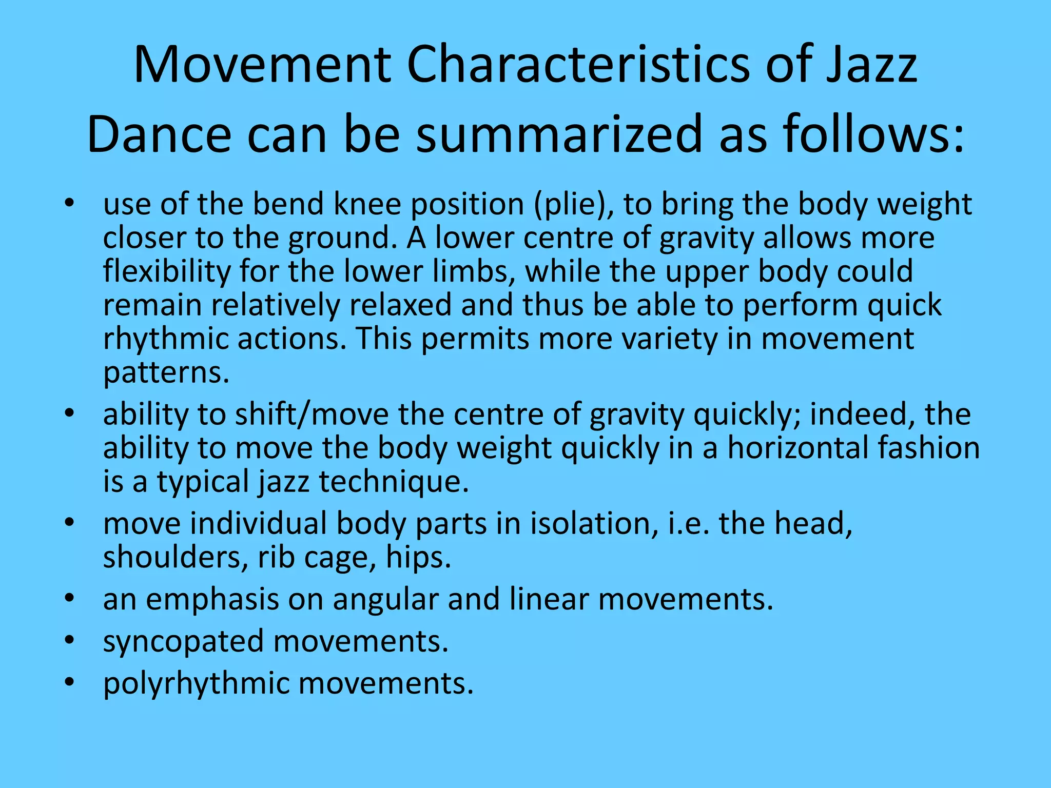 Origins of jazz dance | PPTX